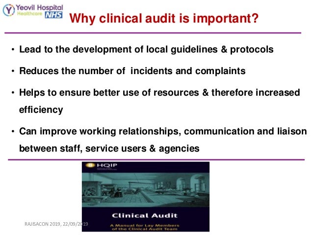 Creating effective clinical audit
