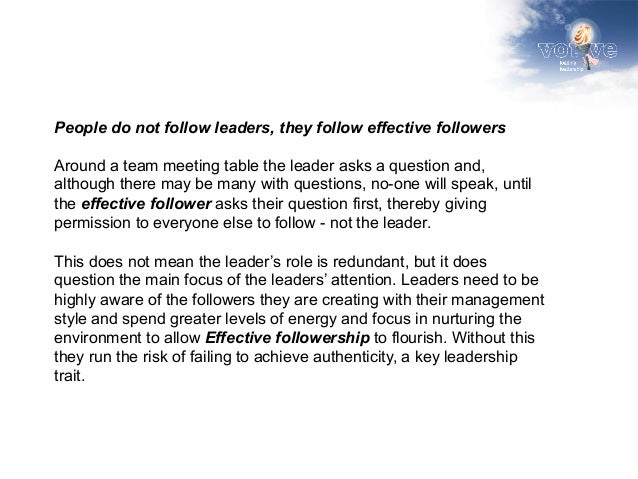 Creating effective followers