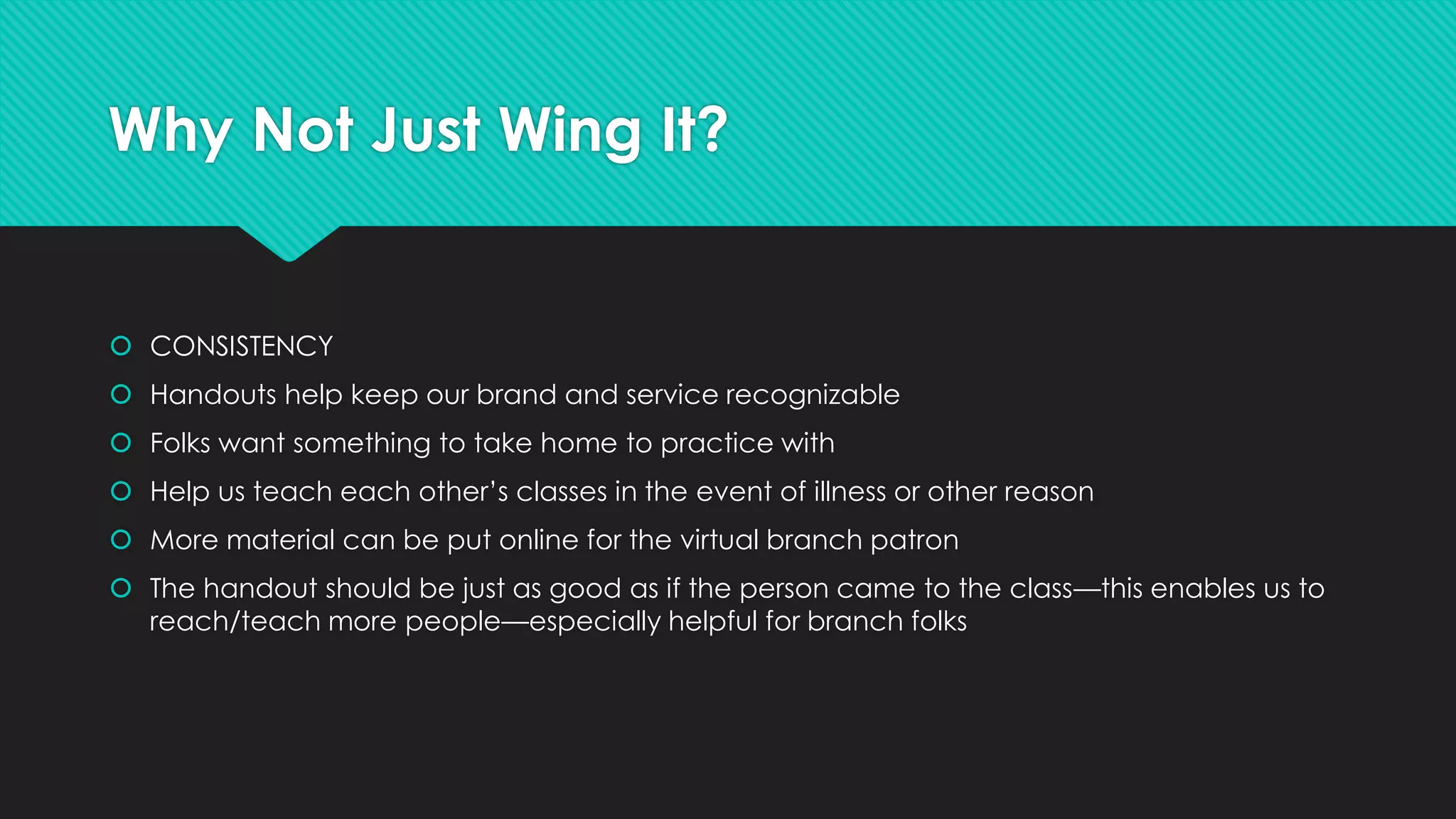 Creating Effective Handouts | PPT