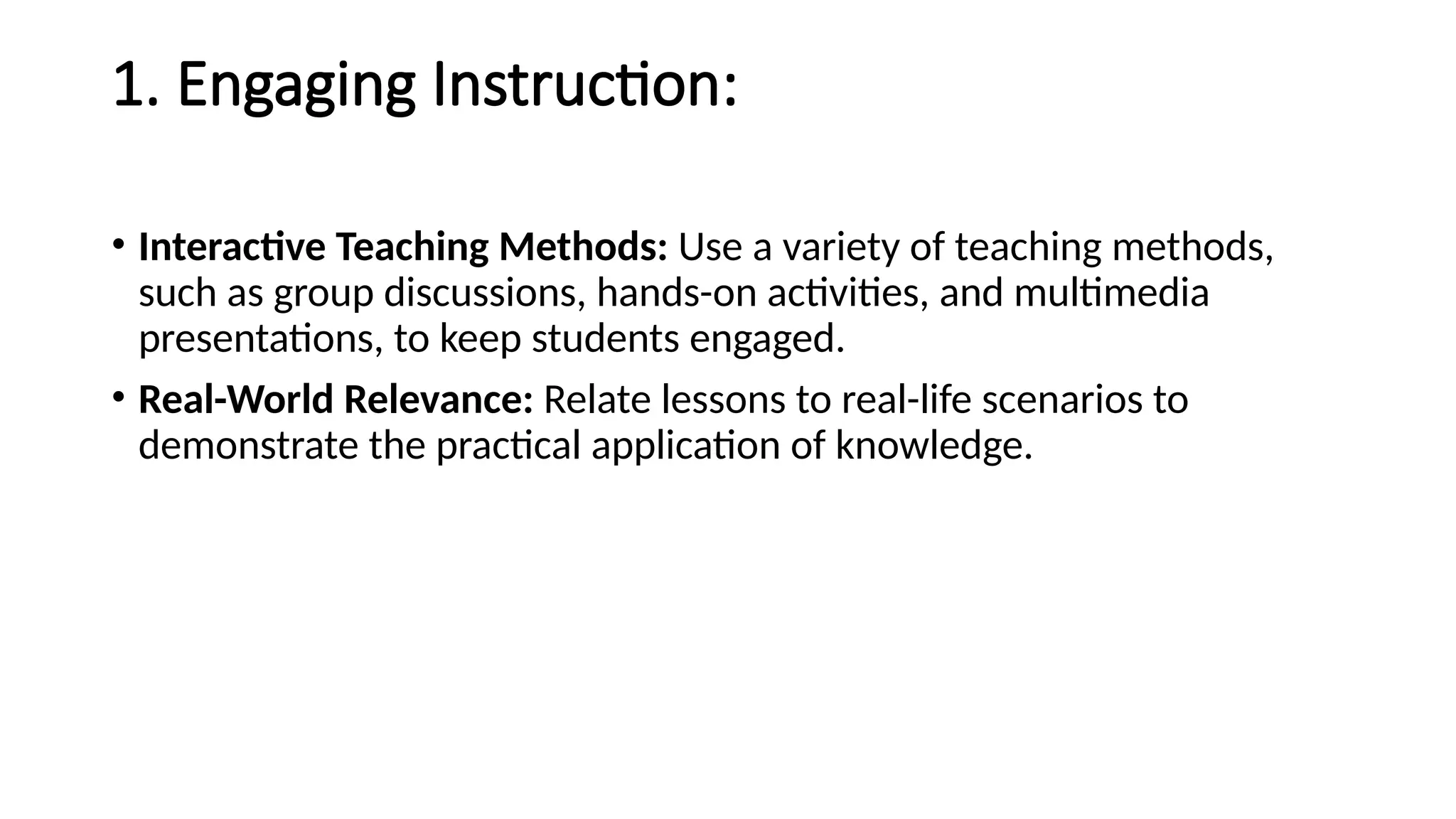 Creating effective learning for students | PPT