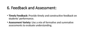 Creating effective learning for students | PPT