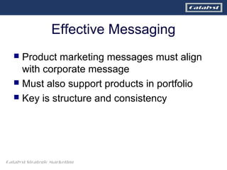 Creating Effective Messaging Across a Multi-product Portfolio | PPT