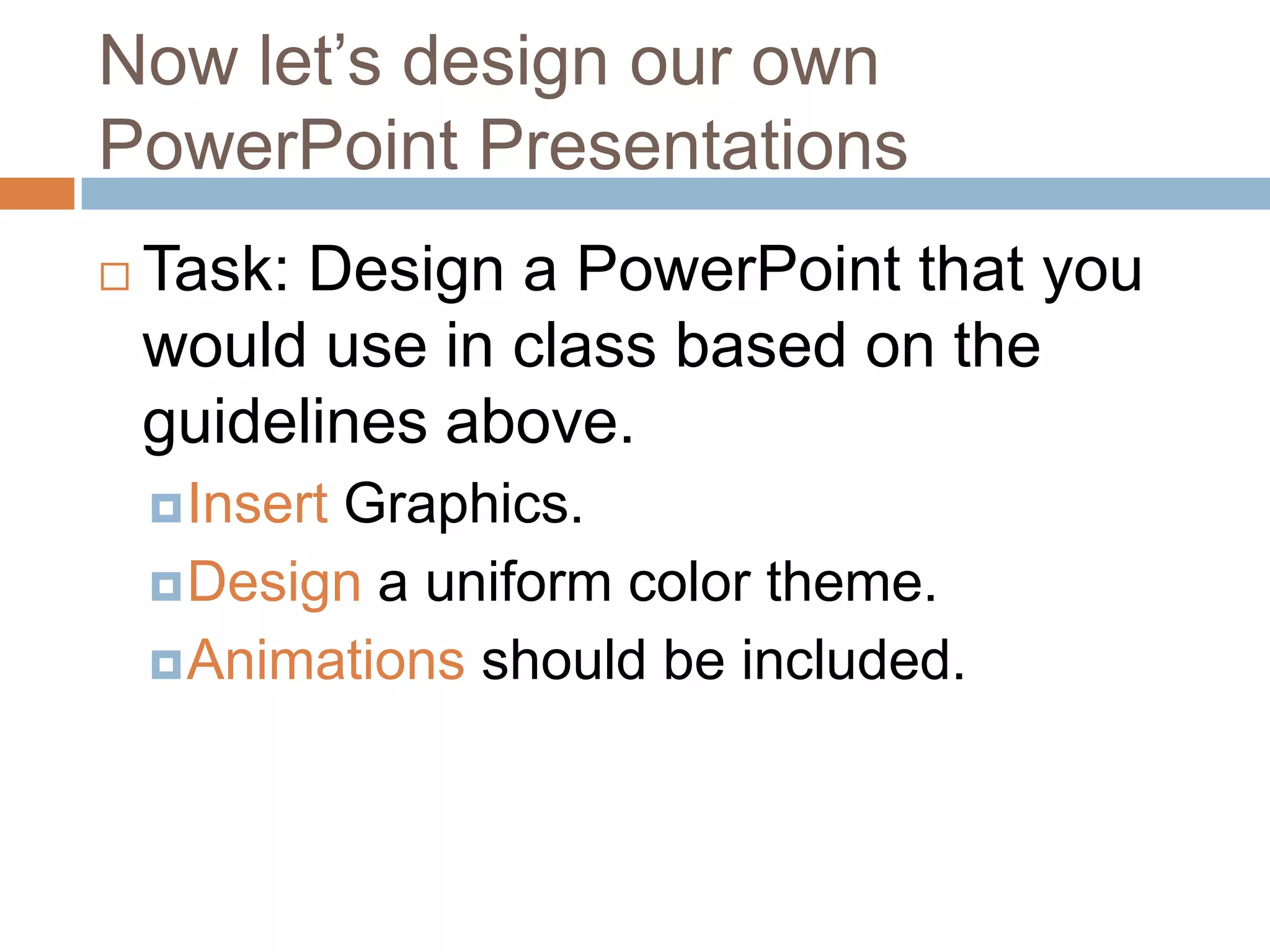 Creating Effective Power Point Presentations | PPTX
