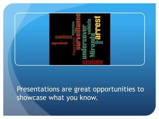 Creating Effective PowerPoints for Criminal Justice | PPTX