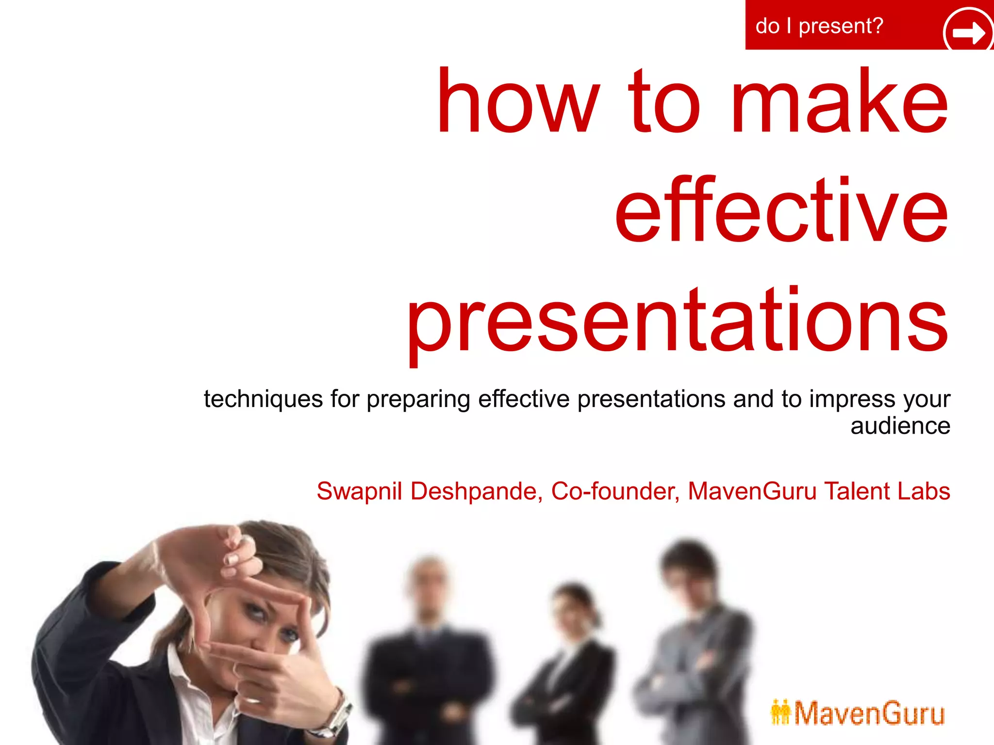 Making effective presentations | PPT