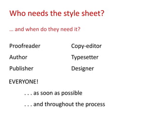 Creating effective style sheets - Ian Howe | PPTX