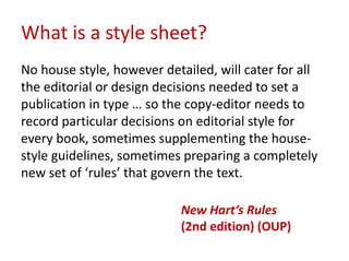 Creating effective style sheets - Ian Howe | PPTX