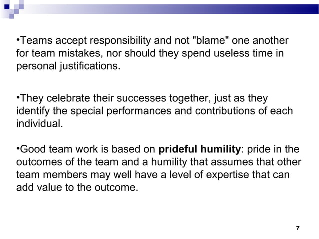 Creating effective teams ppt | PPT