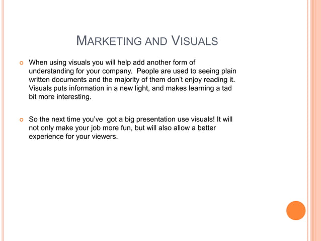 Creating Effective Visuals | PPTX