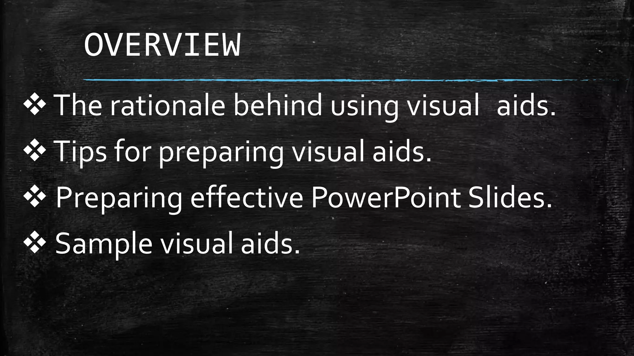 Creating effectivve visual aids | PPT