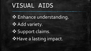 Creating effectivve visual aids | PPT