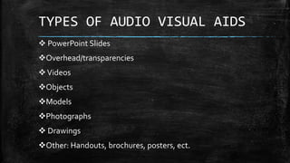 Creating effectivve visual aids | PPT