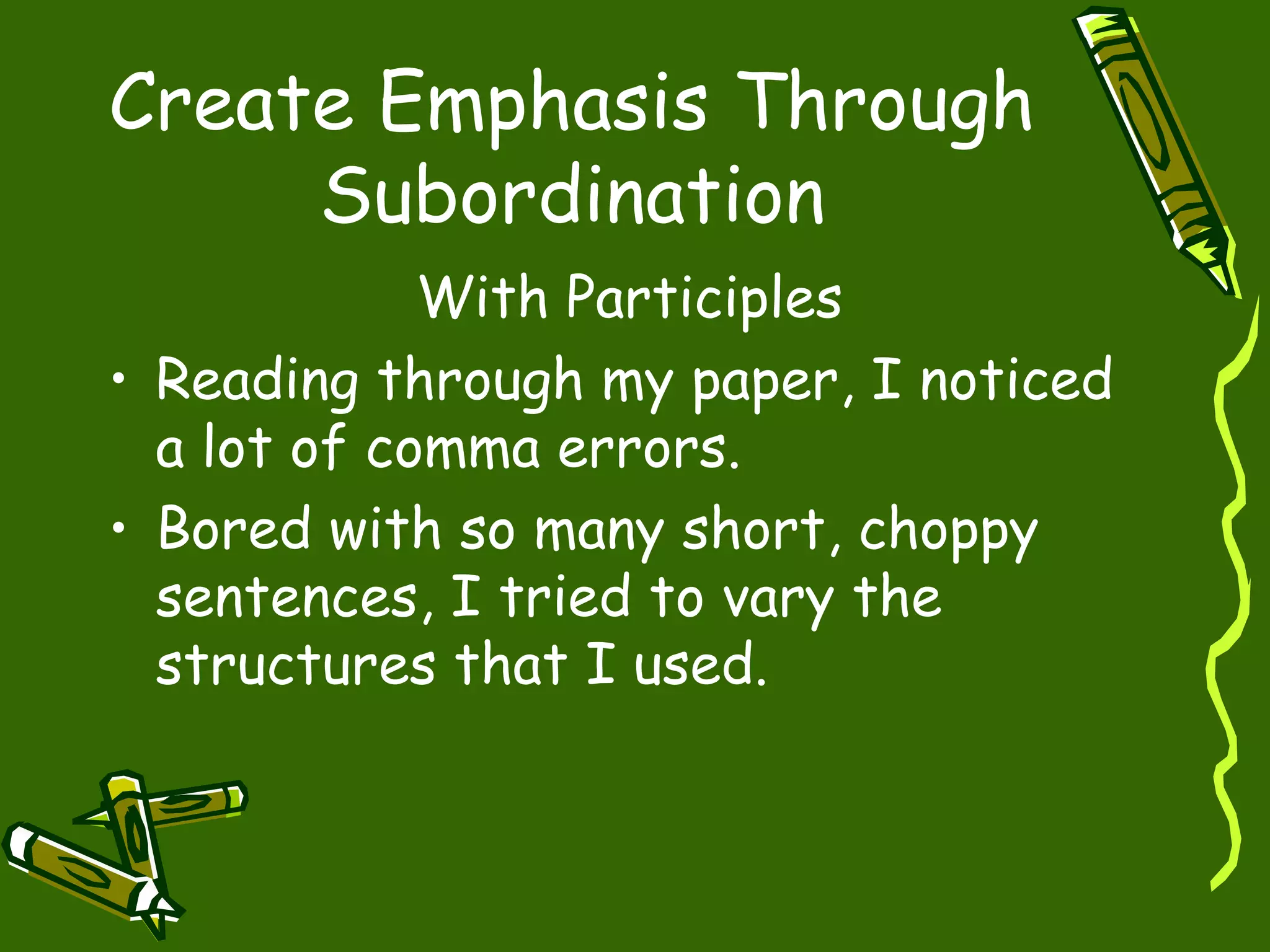 Creating emphasis | PPT