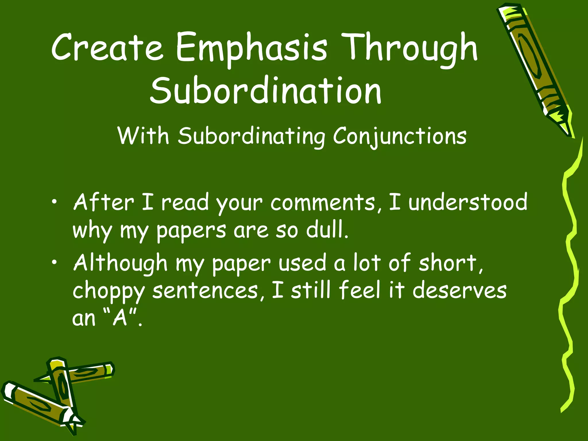 Creating emphasis | PPT