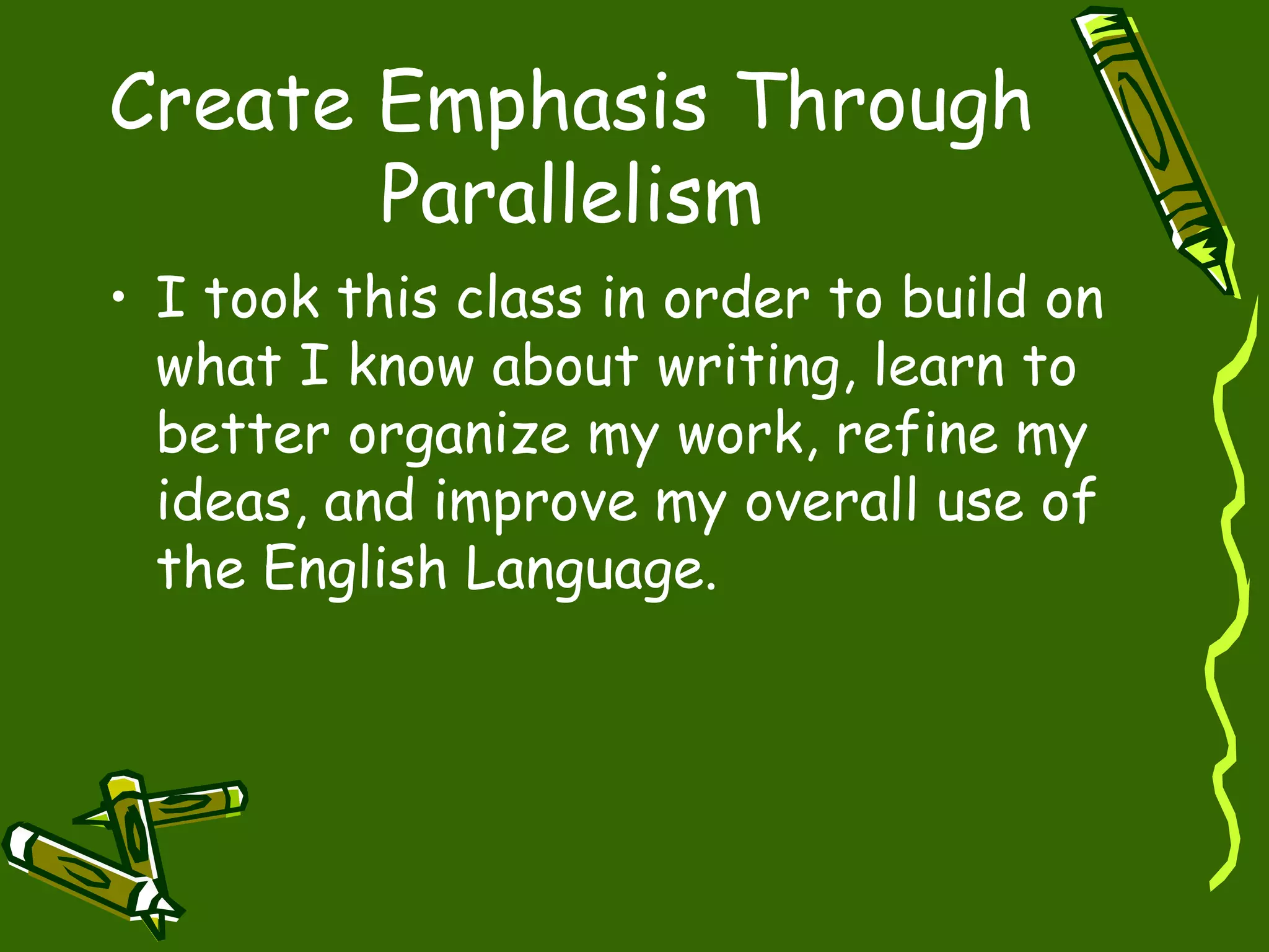 Creating emphasis | PPT