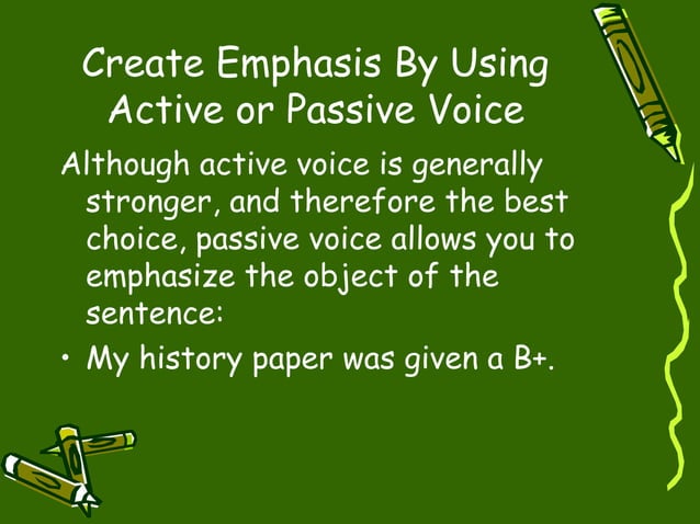Creating emphasis | PPT