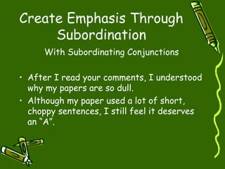 Creating emphasis | PPT