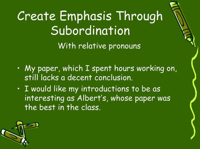 Creating emphasis | PPT