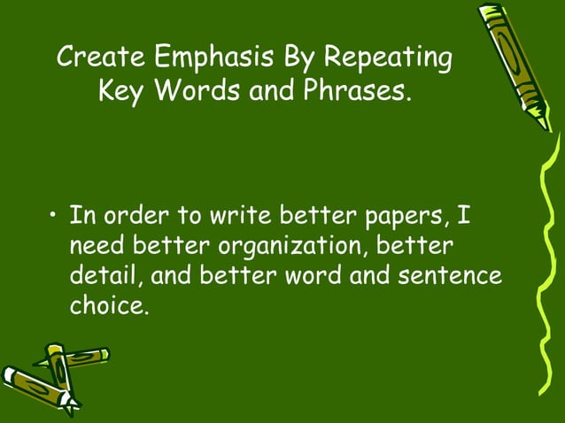Creating emphasis | PPT