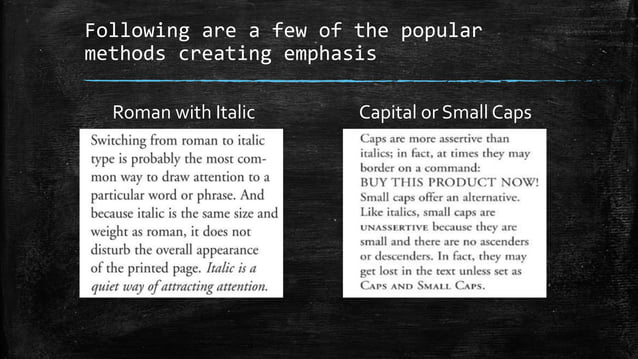 Creating emphasis | PPT