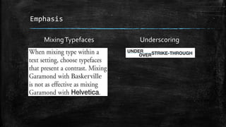 Creating emphasis | PPTX | Desktop Publishing | Computer Software and Applications