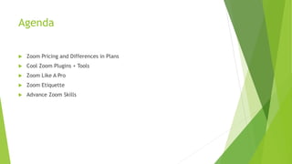 Creating engagement in online meetings using zoom | PPTX
