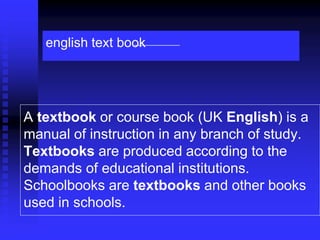 Creating english textbook | PPTX