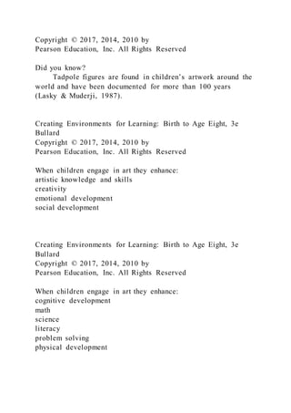 Creating Environments for Learning Third EditionJulie Bu | DOCX