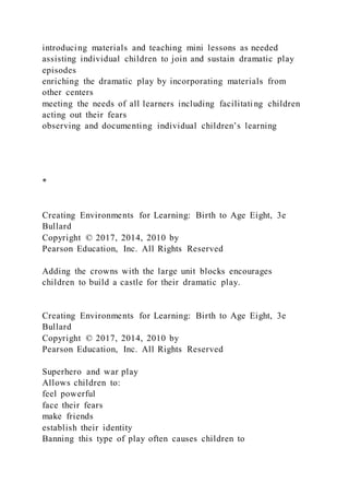 Creating Environments for Learning Third EditionJulie Bu | DOCX