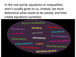 Creating Equations (Part I) | PPTX