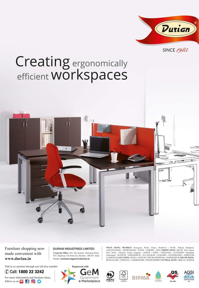 Creating Ergonomically Efficient Workspaces - Durian | PDF