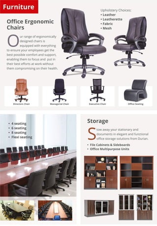 Creating Ergonomically Efficient Workspaces - Durian | PDF