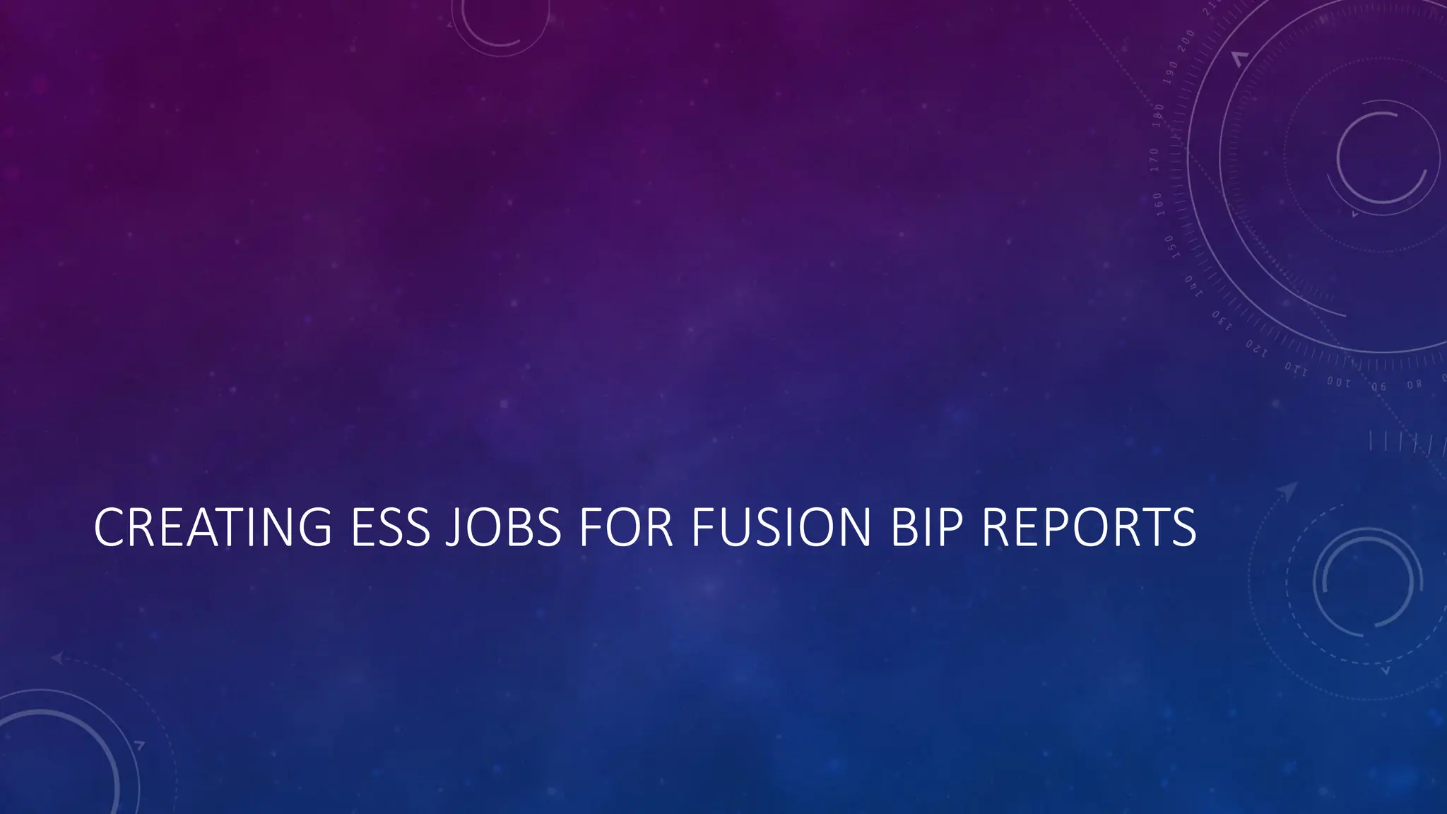 Creating ESS Jobs for Oracle Fusion BIP Reports | PDF