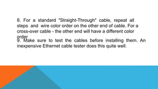 Creating Ethernet Cable | PPTX