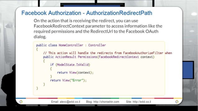 Creating Facebook Canvas Apps Using The New Template And Library For ASP.NET MVC 4 | PPT