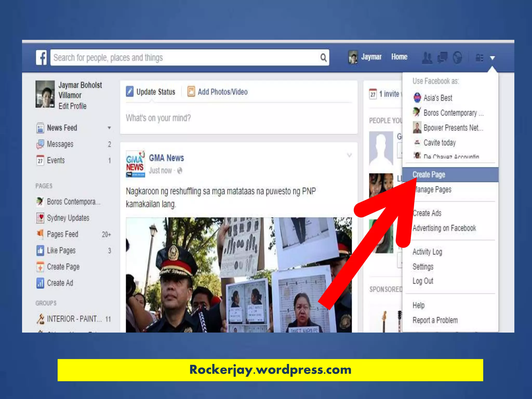 Creating facebook page tutorial 2014 | PPT
