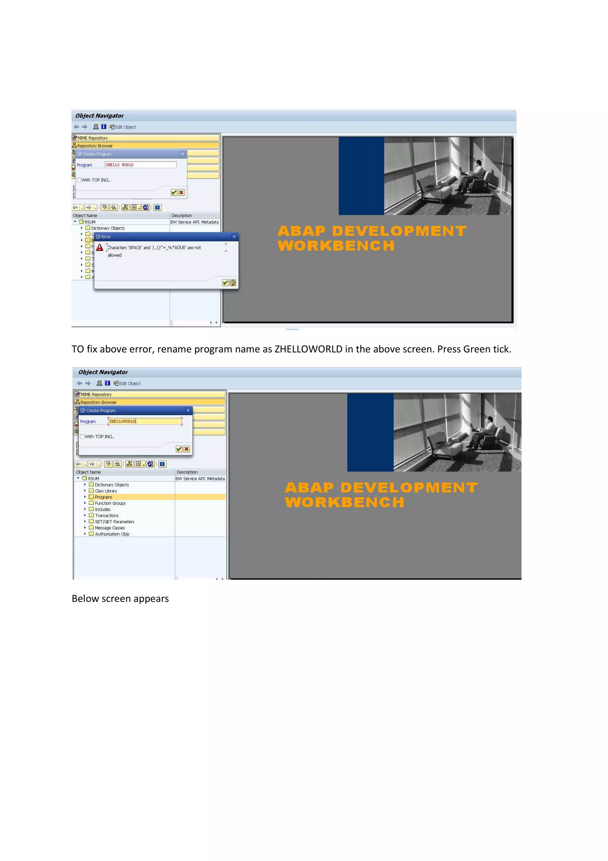 Step by Step guide for creating first ABAP report in SAP | PDF ...