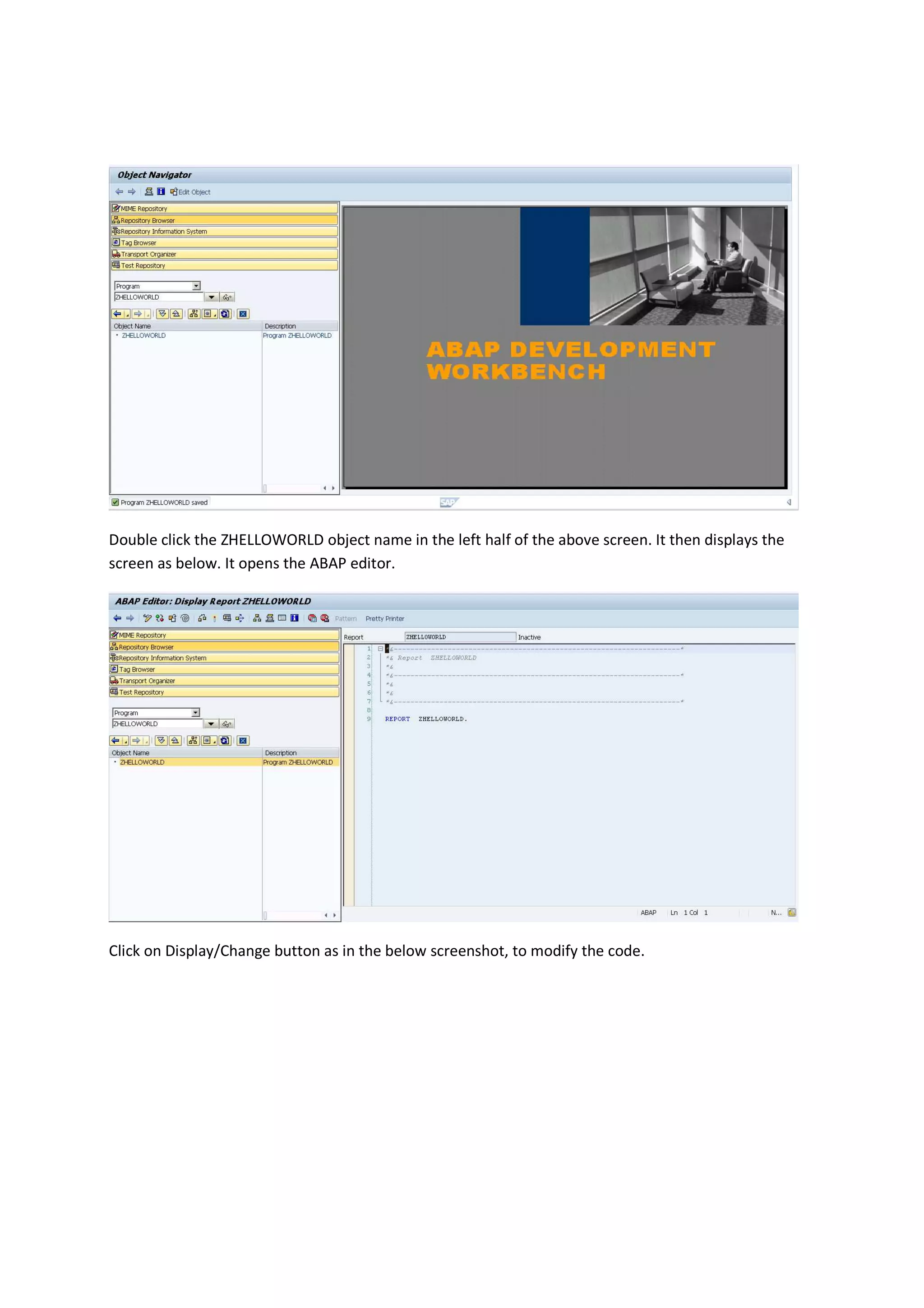 Step By Step Guide For Creating First Abap Report In Sap Pdf 5105