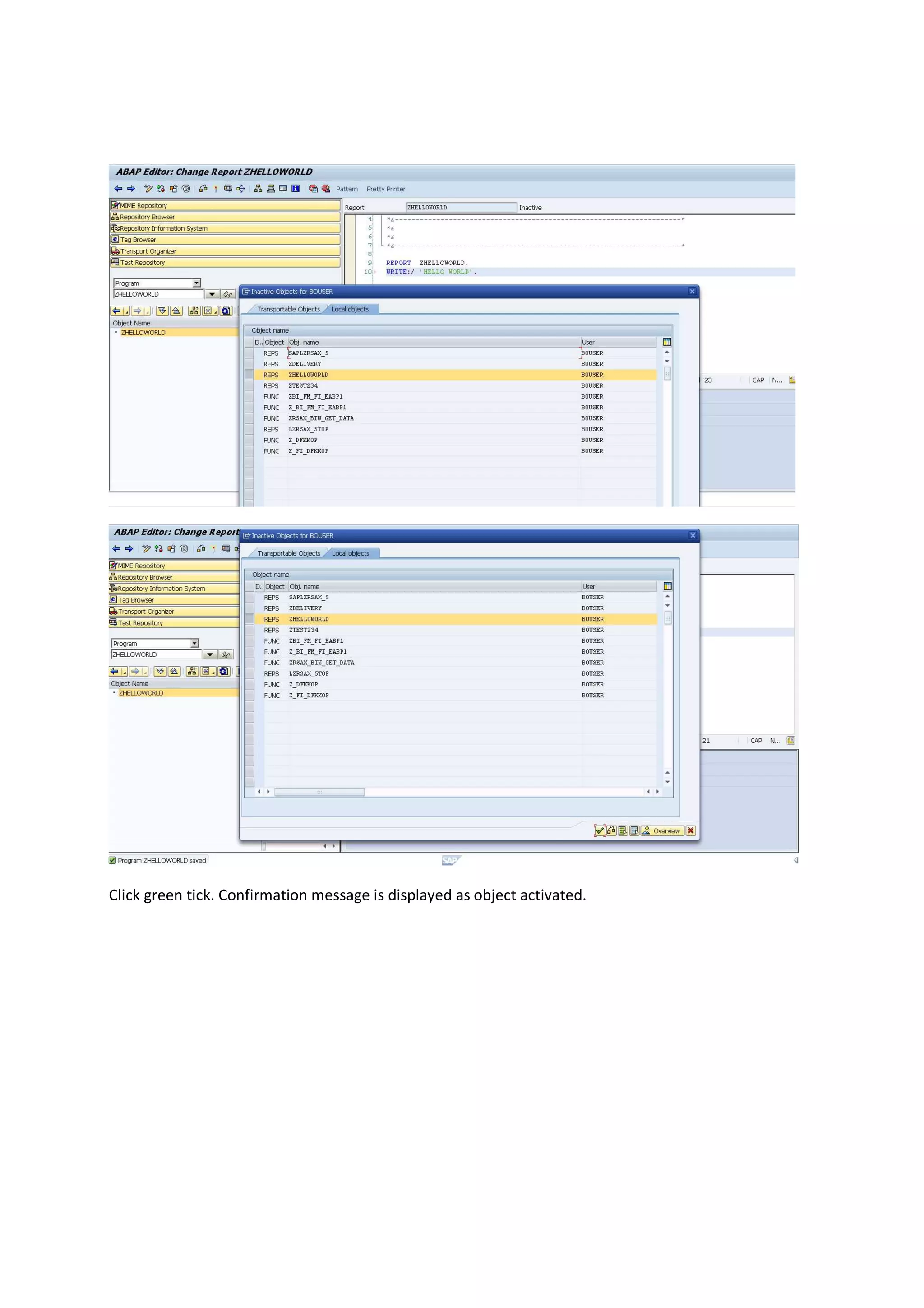 Step By Step Guide For Creating First Abap Report In Sap Pdf Programming Languages Computing