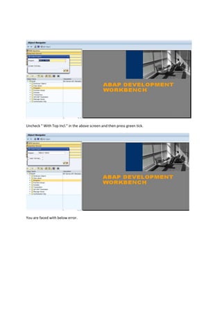 Step by Step guide for creating first ABAP report in SAP | PDF