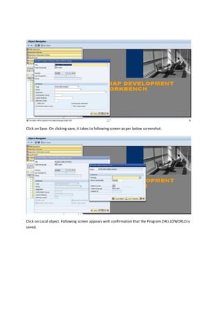Step by Step guide for creating first ABAP report in SAP | PDF