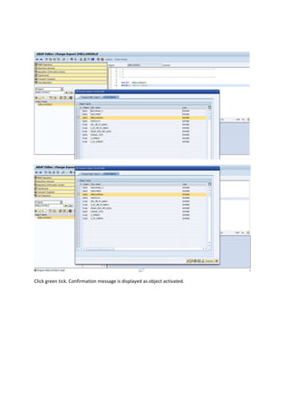 Step by Step guide for creating first ABAP report in SAP | PDF