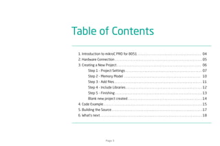 Creating first project in mikroC PRO for 8051 | PDF