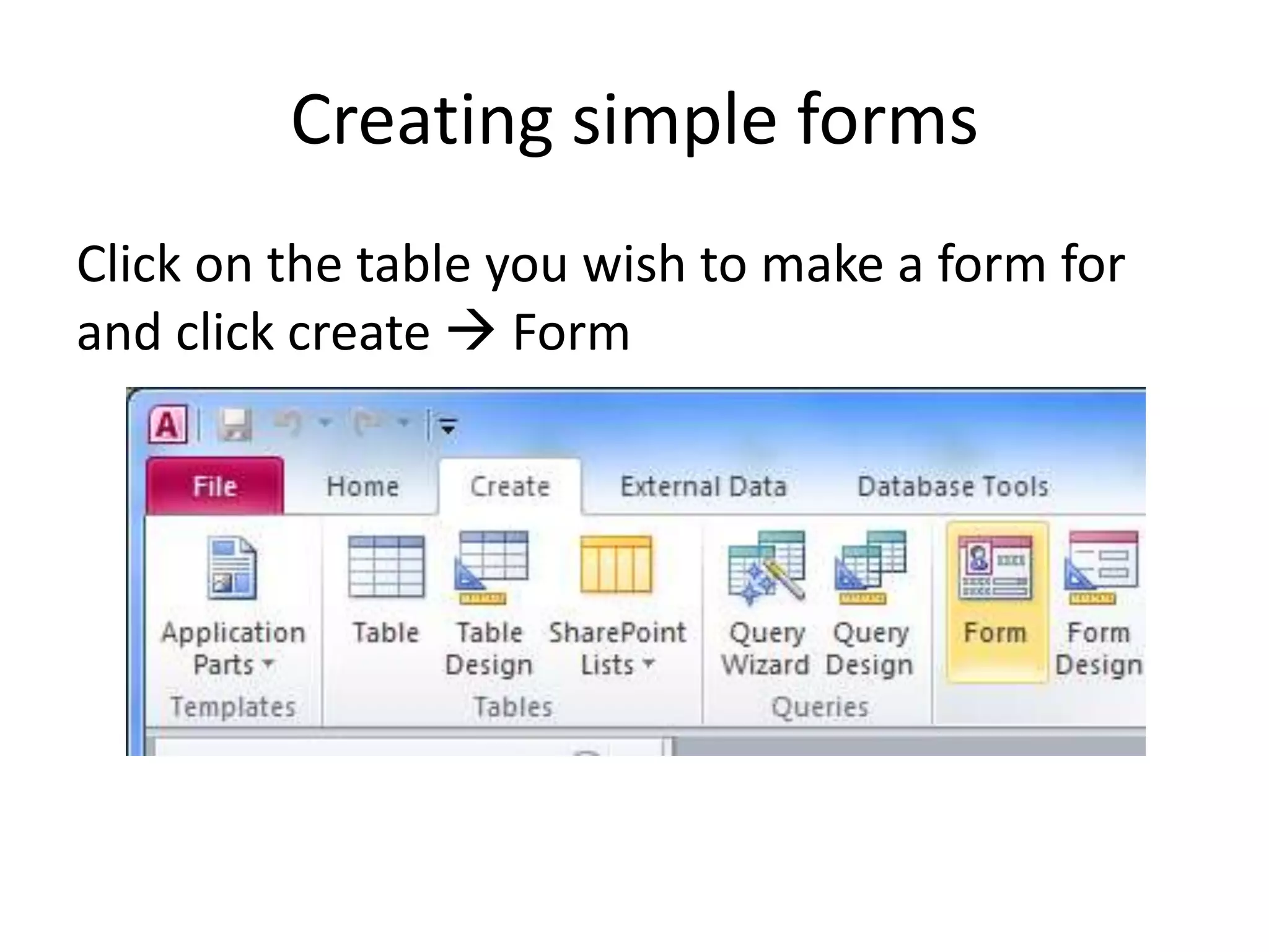 Creating forms | PPT