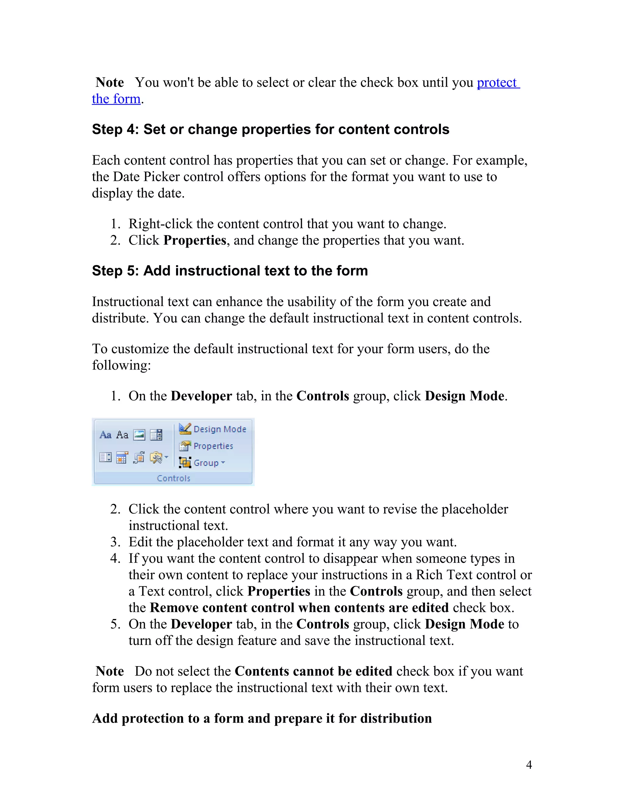 Creating forms word 2007 | DOC