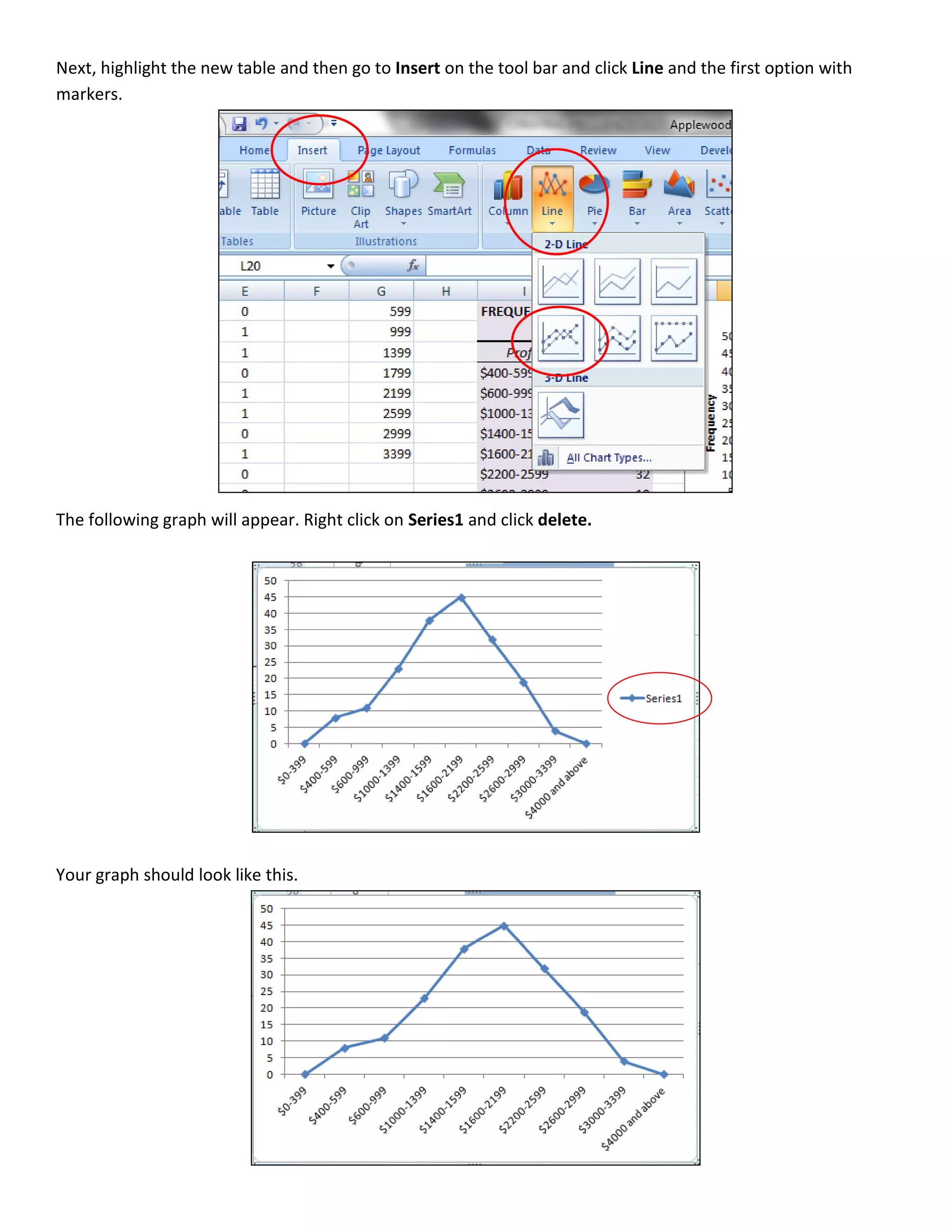 Creating frequency distribution table, histograms and polygons using excel analysis toolpak ...