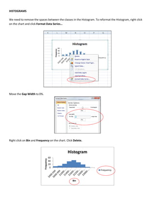 Creating frequency distribution table, histograms and polygons using excel analysis toolpak ...