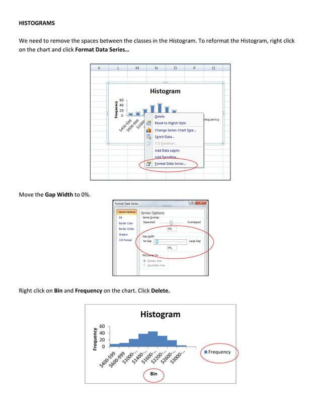 Creating frequency distribution table, histograms and polygons using excel analysis toolpak ...