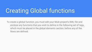 Creating global functions | PPT