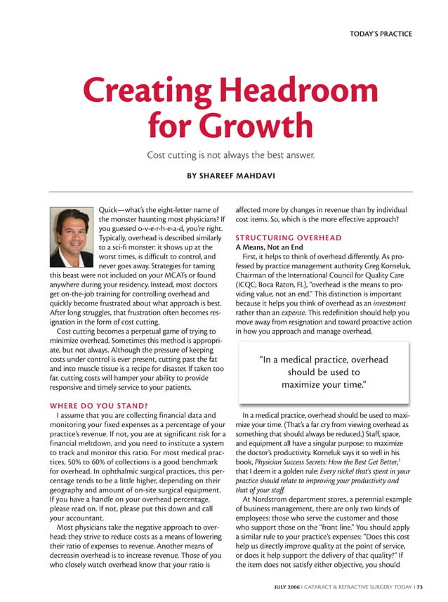 Creating headroom for growth | PDF